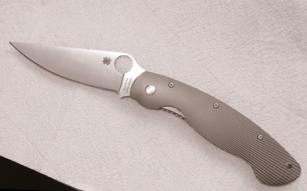 Spyderco Titanium Military Fluted C36TIFP | Hunting Knife Reviews | Gun ...