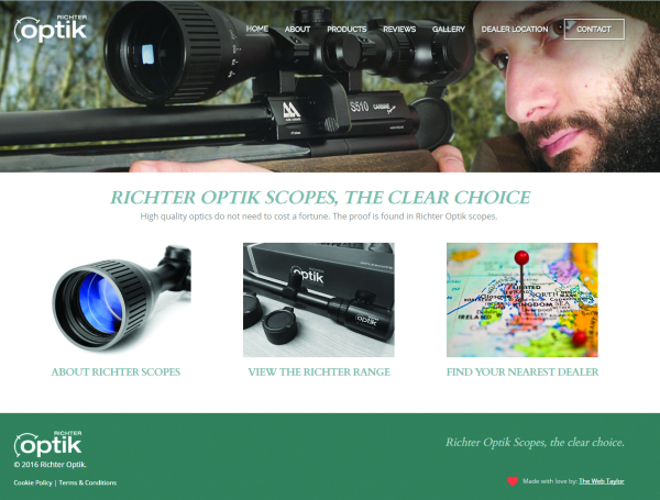New Website Launch for Richter Optik Scopes | Shooting Advice | Gun Mart